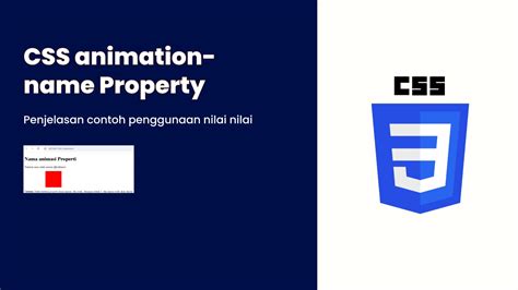 Belajar Css Lanjutan 166 Css Animation Name Property — Minarsih Tech