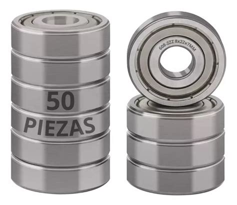 Rodamiento Balero 608 2zz Paquete De 50 Piezas Envío gratis