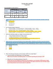 AP Macro PROBLEM SET GDP Kimbler ANSWER KEY Pdf Circular Flow And GDP Problem Set Use