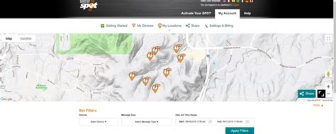 Spot App And 10 Minute Tracking Interval Hiking Emergency Beacon