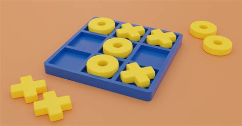 Tic Tac Toe Board Game V1 By Shoaibdesign Download Free Stl Model