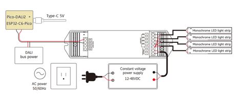 Dali2 Expansion Module For Esp32 C6 Pico And Esp32 S3 Pico Boards