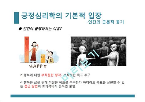 심리학의 이해긍정 심리인간의 근본적 동기긍정심리학의 특성긍정적 정서낙관적 태도강점 및 미덕몰입flow이란몰입의 8가지 조건인문사회레포트