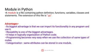 Python Libraries Modules And All Pdf