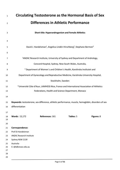 Download Pdf Circulating Testosterone As The Hormonal Basis Of Sex