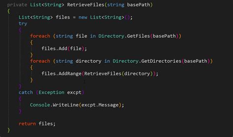 display all files in a directory with sub folder