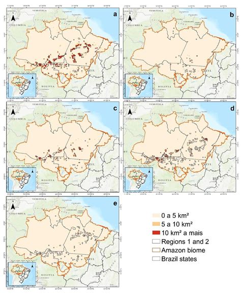 Spatial Distribution Of The Overlap Between Deforestation Alert Data In