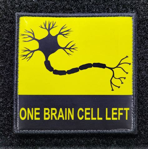 Neuron One Brain Cell Left Velcro Morale Patch