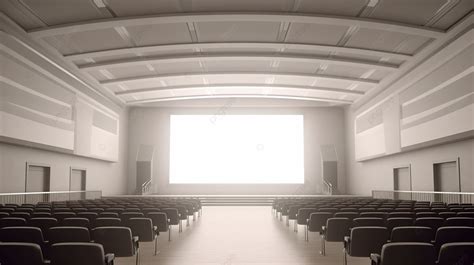 프로젝터 스크린 3d 시각화가 있는 빈 홀 공간 회의장 회의실 강당 배경 일러스트 및 사진 무료 다운로드 Pngtree