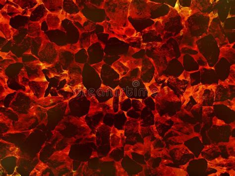 Art Hot Lava Fire Abstract Pattern Background Stock Illustration