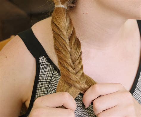 French Fishtail Braid Steps