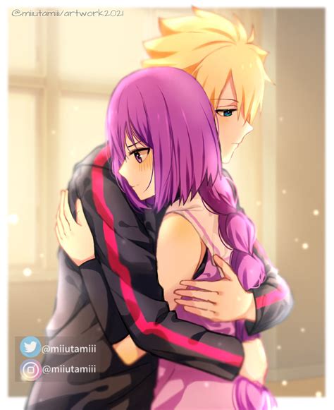 Borusumi Hug [boruto] R Wholesomeromance