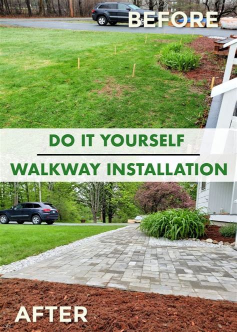 How To Install A Diy Paver Walkway Scrappy Geek