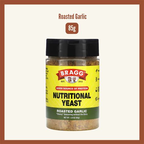 Bragg Nutritional Yeast Cheese Roasted Garlic Smoky Bbq Shopee