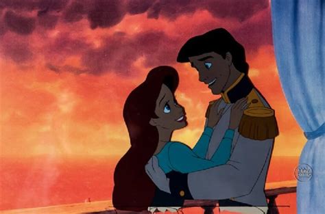 Sunset Ariel And Prince Eric The Little Mermaid By Walt Disney