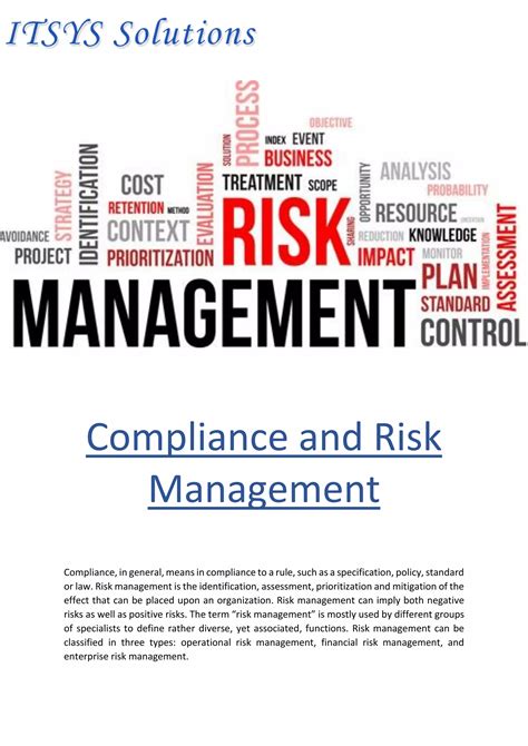 Compliance and risk management | PDF