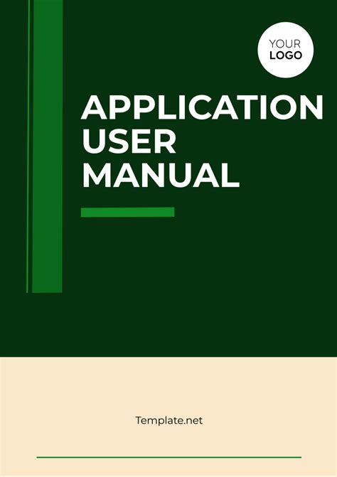 Free Application User Manual Template To Edit Online