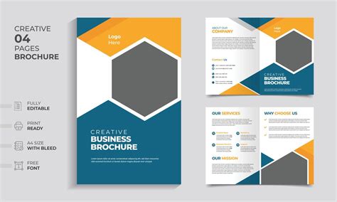 Modern And Minimalist Business Brochure Template Layout Design Creative Business Brochure