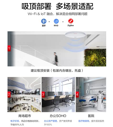 华为airengine5762s 12 高性能wi Fi6企业级双频吸顶式无线ap