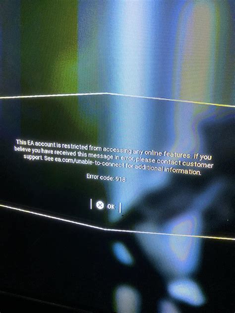 Can Someone Explain Why Im Getting This Error My Ea Account Is Restricted From Connection