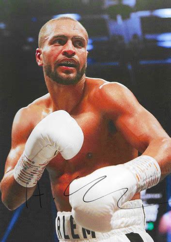 Harlem Eubank Boxer Signed A4 Photo L E Star Signings