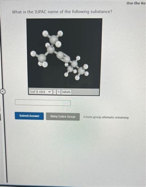 Solved What Is The Iupac Name Of The Following Substance Chegg