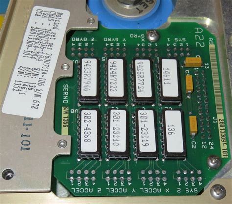 LASEREF IRU Gyro And Accelerometer Parameter Memory PCB