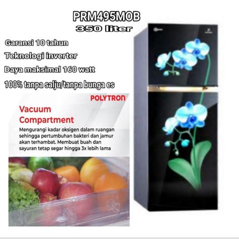 Jual Kulkas Polytron 2 Pintu Inverter Prm495mob Shopee Indonesia