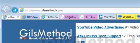 How To Show Tabs On A Separate Row In Internet Explorer 9