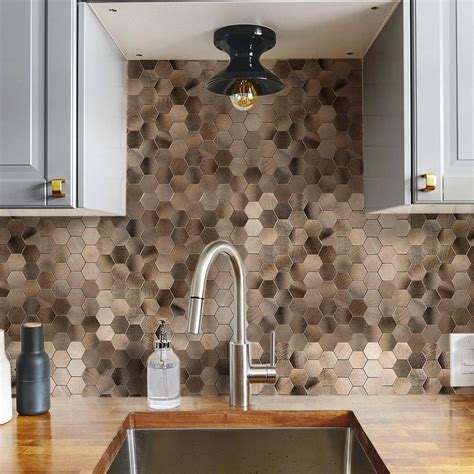 Using Metal Tiles Kitchen Backsplash Ideas Handmade Copper Kitchen
