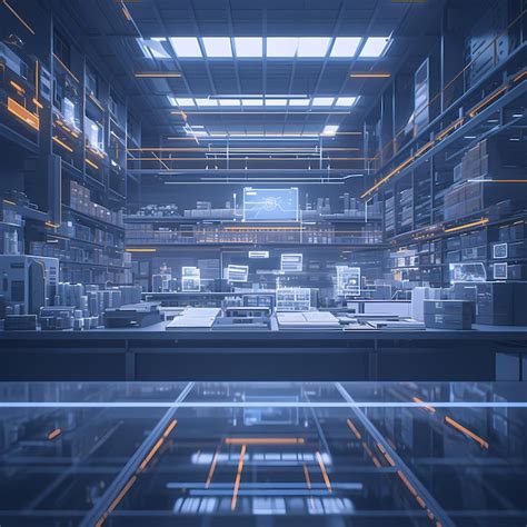 Premium Photo Efficient Future Warehouse Optimized For Technology And