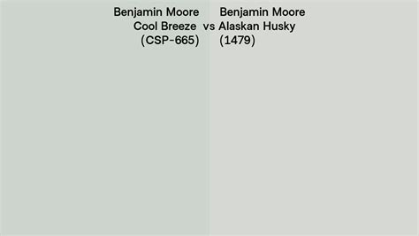 Benjamin Moore Cool Breeze Vs Alaskan Husky Side By Side Comparison