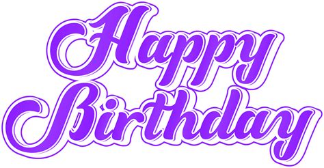 Purple Happy Birthday Sign