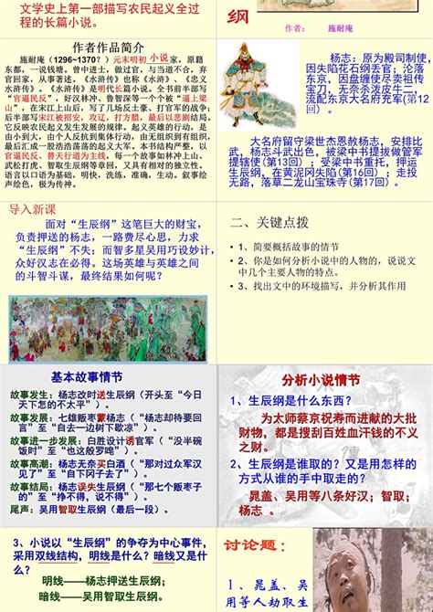 17、智取生辰纲ppt课件卡卡办公