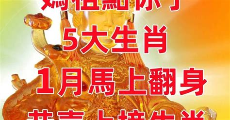 媽祖點你了5生肖1月馬上翻身恭喜上榜生肖