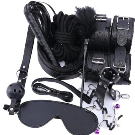 Kinx Black Bondage Luxury Bondage Set 14 Pieces Adult Luxury Rewards Adult Luxury Sex Shop