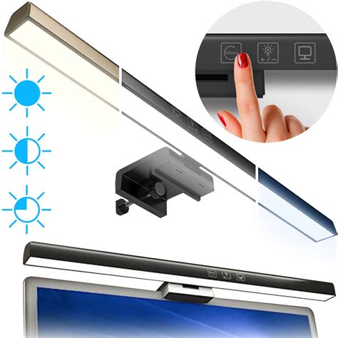 REGULOWANA LAMPKA LED NA MONITOR EKRAN KOMPUTERA KLIPS USB 3 BARWY