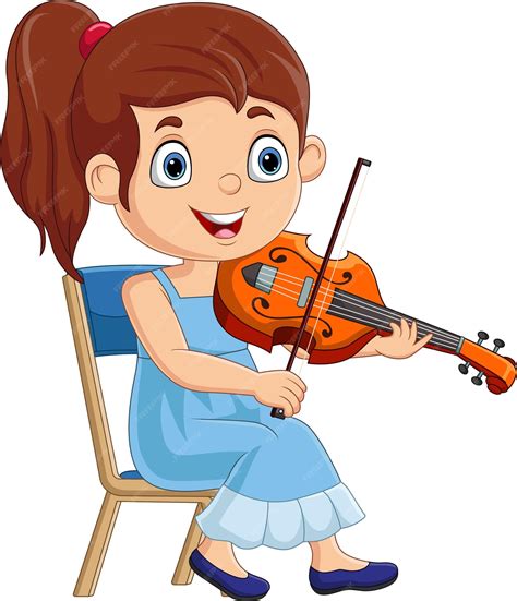 Desenho De Elemento Menina Violino Violino Clipart Tocar Violino Porn