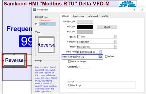 Samkoon Hmi Modbus Rtu Delta Vfd M Tutorial Plc