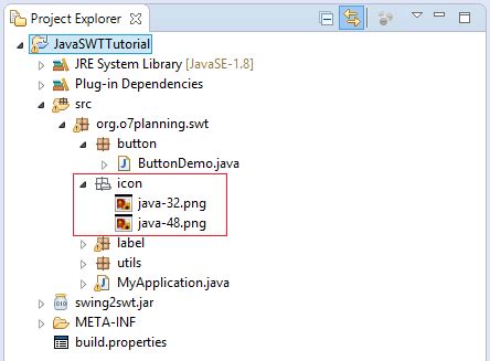 Hướng dẫn và ví dụ Java SWT Button
