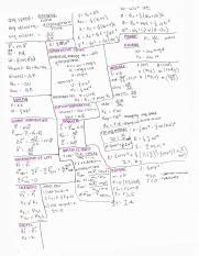 Phys Equation Sheet Course Hero