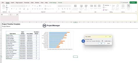 How To Create A Project Timeline In Excel Free Template Included Projectmanager