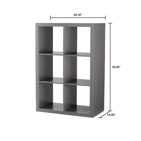 6 Cube Storage Organizer Gray Bed Bath And Beyond 36130209