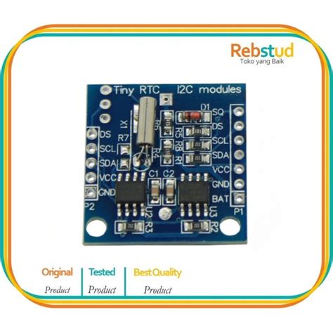 Jual Module Tiny RTC 12C DS1307 Real Time Clock Tanpa Baterai Shopee