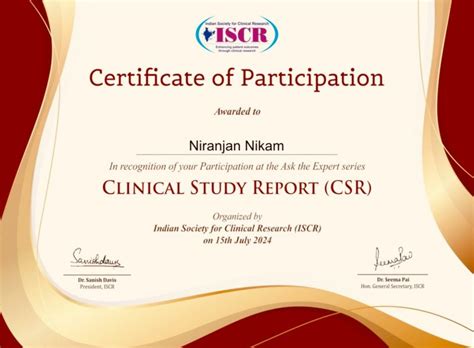 Niranjan N Nikam On Linkedin Iscr Csr