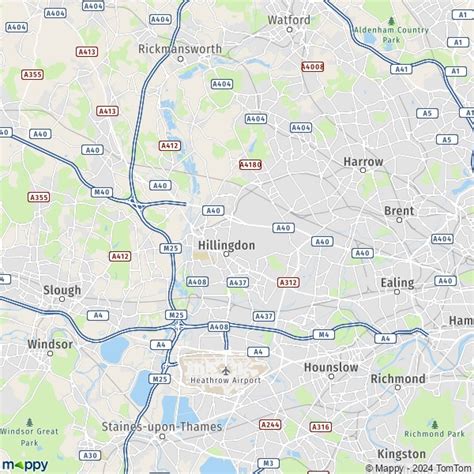 Map Hillingdon Map Of Hillingdon Ha2 9 And Practical Information