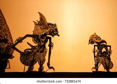 Wayang Kulit Shadow Puppets Typical Java Stock Photo 732881674