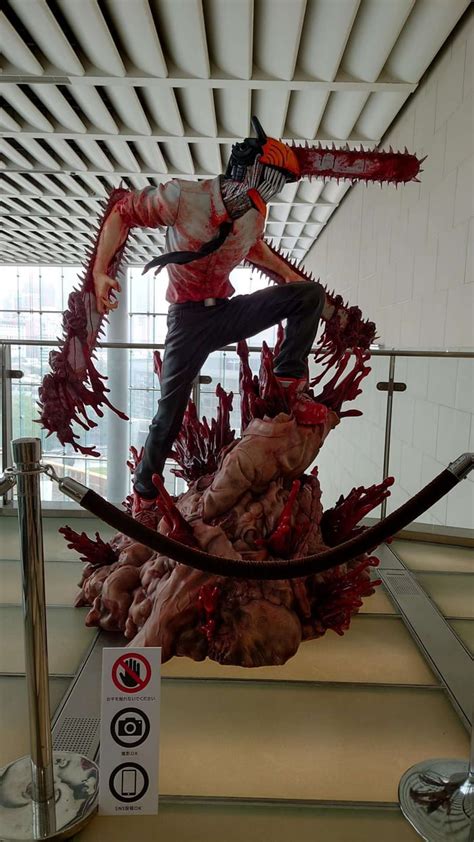 Life Size Chainsaw Man Figure Gag