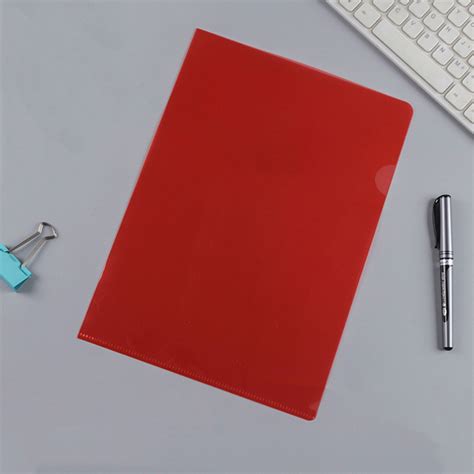 L Type Plastic Folders Project Pocket Folders Folders With Prongs Transparent File Folder For
