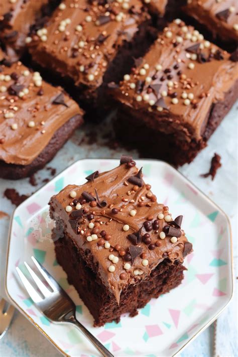 Chocolate Cake Traybake Janes Patisserie